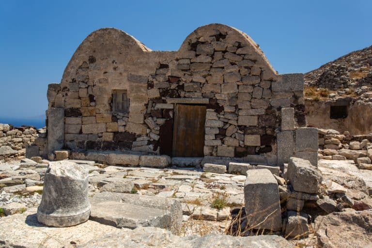 Schne Alt Thera Santorin Griechenland Fotos
