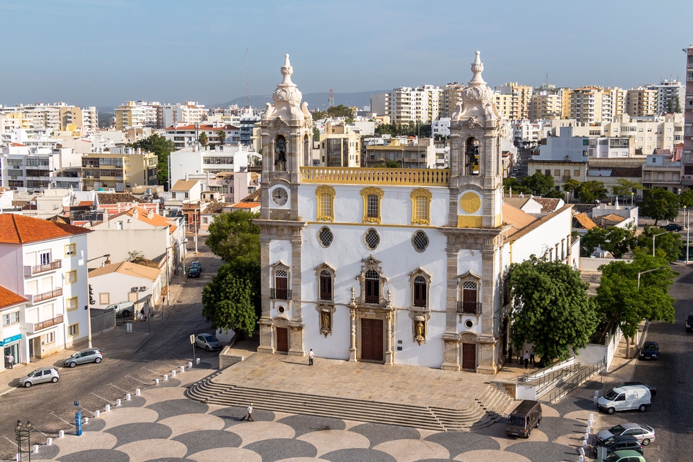 Küstenstadt Faro in der Algarve